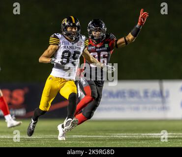 Hamilton Tiger-Cats' Kiondre Smith (85) celebrates his winning ...