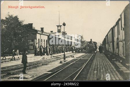 Nässjö station area Stock Photo - Alamy