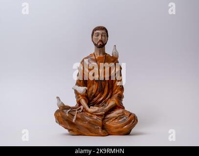 Statue of Saint Francis of Assisi. Statuette of Saint Francis of Assisi ...