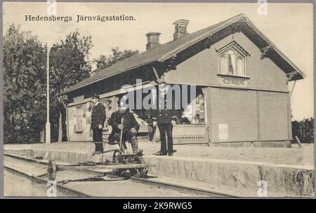 Hedensberg, railway station Stock Photo - Alamy
