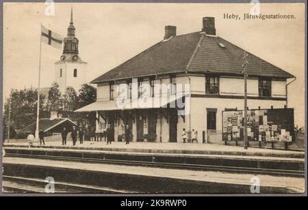 The station in Heby Stock Photo - Alamy