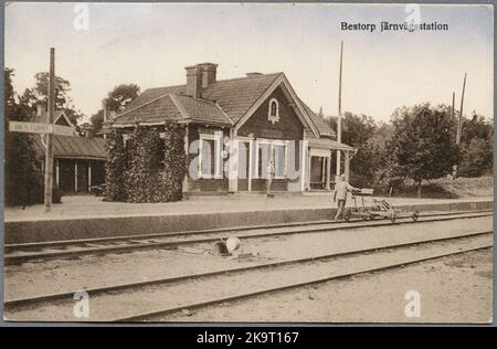 Bestorp Railway Station Stock Photo - Alamy