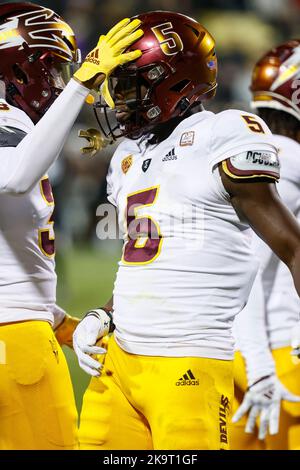 October 29, 2022: Arizona State Sun Devils running back Xazan Valladay ...