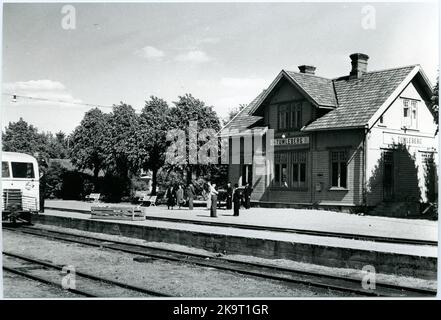 VGJ, Västergötland - Gothenburg Rail railway bar. The barge traffic in ...