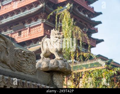Kirin stone carving Stock Photo - Alamy
