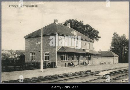 The railway station in Tyringe Stock Photo - Alamy