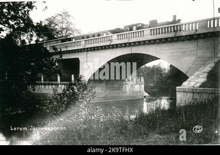 Railway bridge at Lerum Stock Photo - Alamy