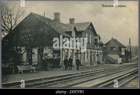 Tumba railway station Stock Photo - Alamy