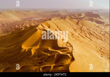 ALXA, CHINA - MAY 4, 2020 - A view of Birutusha Peak in the Badain ...