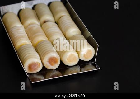 Huesos de Santo or Bones of the Saints on black background. The most ...