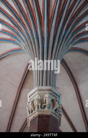 The Grand Refectory with Gothic rib fan vault, Unesco world heritage ...
