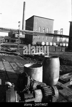Closed Phrix rayon works on 20. 10. 1971 in Krefeld, Germany Stock ...