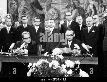 As part of the SPD/FDP coalition's policy of detente, the Transit ...