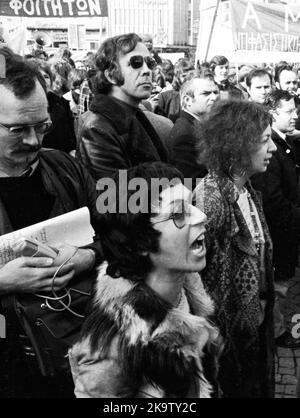 Greeks and Germans demonstrated in Bonn on 10. 3. 1973 against the ...