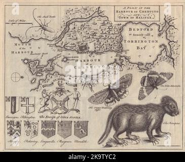 Map Of Halifax 1750 Stock Photo - Alamy