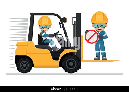 Safety in handling a fork lift truck. Make sure the load is properly ...