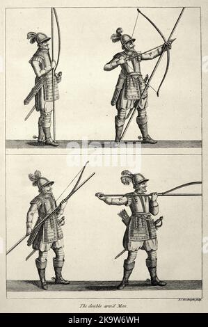 The double-armed man (17th century): infantry armed with pike, bow and ...