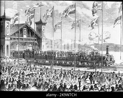 The southern main line's inauguration Stock Photo - Alamy