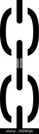 trace chain glyph icon vector illustration Stock Vector Image & Art - Alamy