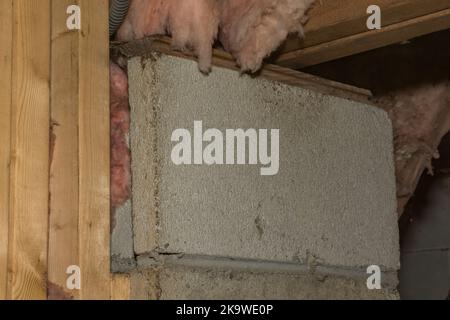 Rodent Rub Marks in a Basement Stock Photo - Alamy