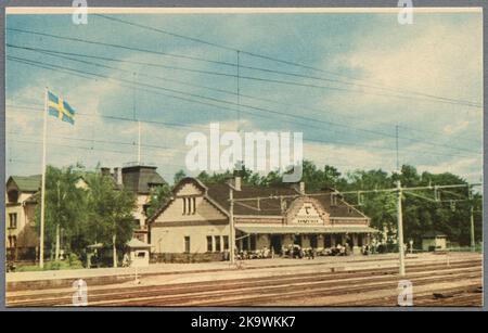 The station in Sandviken Stock Photo - Alamy