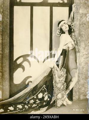 Gloria Swanson, an iconic American actress, is pictured in Los Angeles ...