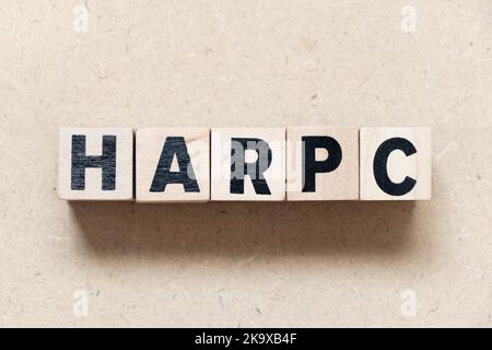 Alphabet letter with word HARPC (Hazard analysis and risk-based ...