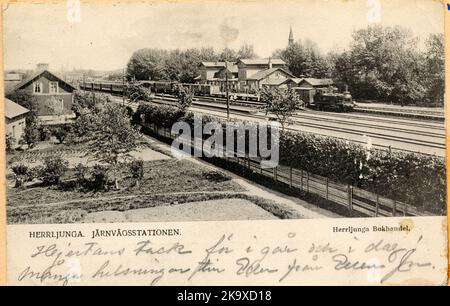 Herrljunga railway station Stock Photo - Alamy