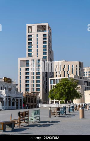 Building Architecture of Musheireb Downtown Doha Qatar Stock Photo - Alamy