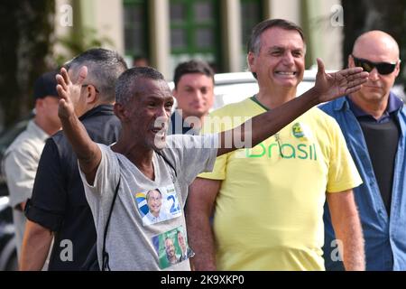 The president of the republic and candidate for reelection, Jair ...