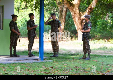 Paragominas, Brazil. 30th Oct, 2022. Elections 2022 Tembé indigenous ...
