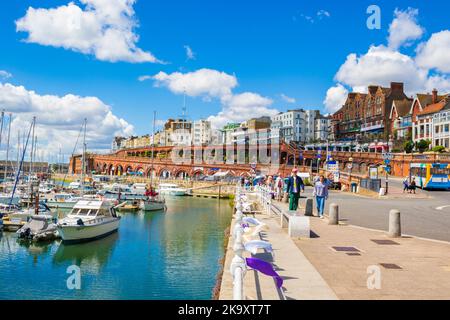 Ramsgate waterfront with Main Sands ,Royal Marina ,East Pier of ...
