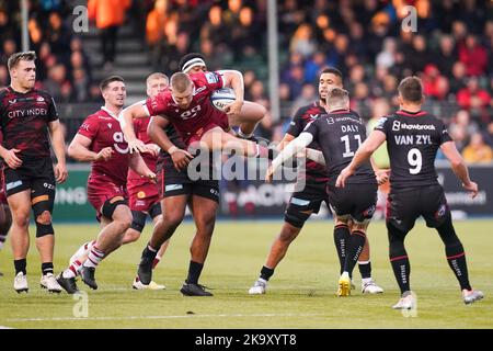 Sale's Robert du Preez during the Gallagher PREM match at Ashton Gate ...