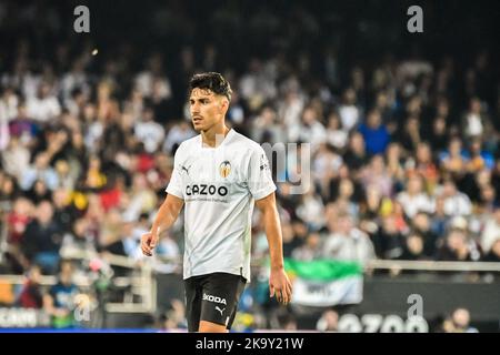 Andre Almeida of Valencia CF during the La Liga match between Girona FC ...