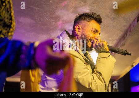 British born Indian rapper Juggy D performs at Tooting's Divali ...
