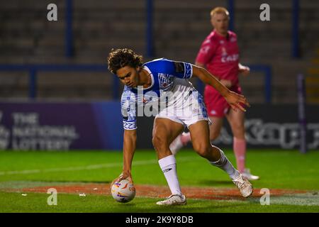 Chanel Harris-Tavita of Samoa goes over for a try during the Rugby ...
