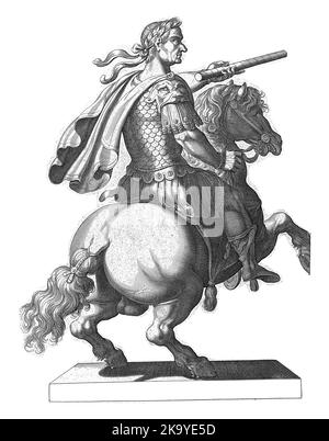Emperor Julius Caesar on Horseback, from ' The First Twelve Roman ...