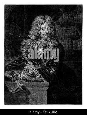 Portrait of Nicolas Boileau-Despréaux. The French poet Nicolas Boileau ...
