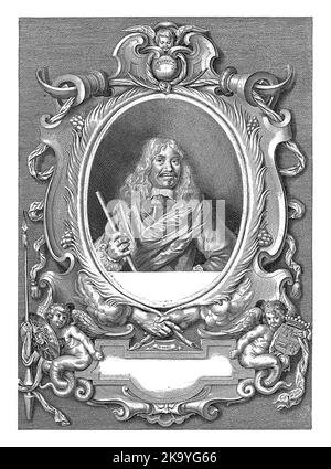 Portrait of Jacob baron van Wassenaer lord of Obdam, as admiral, with a ...