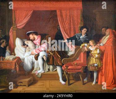 Jean-Auguste-Dominique Ingres' 'Death of Da Vinci' is a powerful ...