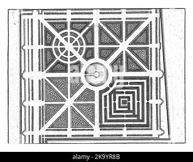 Map of the estate Gunterstein, Breukelen, Joseph Mulder, 1680 - 1696 ...