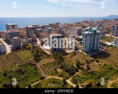 Aerial view of remains of Naula Ancient City Stock Photo - Alamy