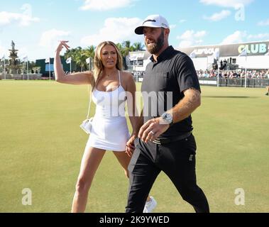 DORAL, FLORIDA - OCTOBER 30: Team Captain Dustin Johnson of 4 Aces GC ...