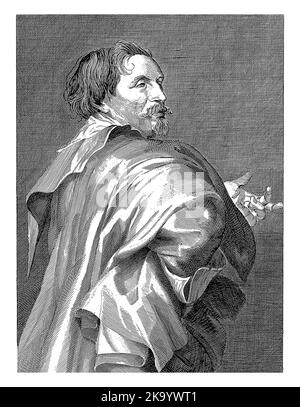 Portrait of Theodoor Rombouts, Flemish painter 1597-1637. Theodore ...