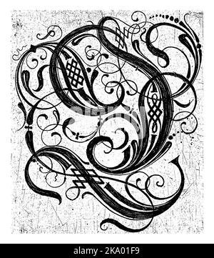 Letter X, anonymous, c. 1600 - c. 1699, vintage engraved Stock Photo ...