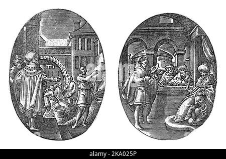 Joseph interprets Pharaoh's dream. Old Testament. Drawings by Gustave ...