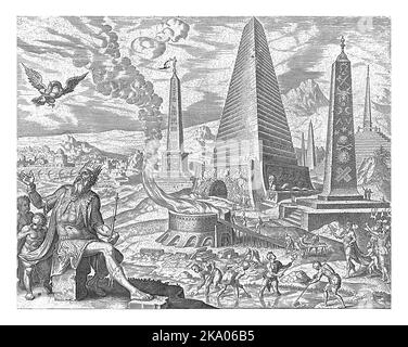 Construction of pyramids in ancient Egypt Stock Photo - Alamy