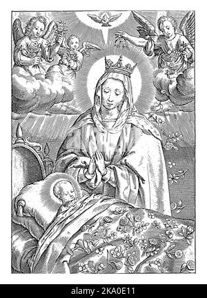 Mary with the Christ Child, Antonie Wierix (II), 1563 - 1586 Mary is ...