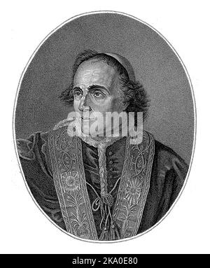 Portrait of Pope Pius VII, William of Senus, after Jean-Baptiste Joseph ...