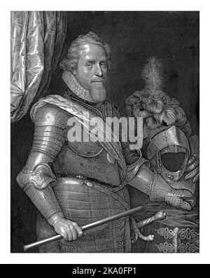 Portrait of Maurits, Prince of Orange, Willem Jacobsz. Delff, after ...